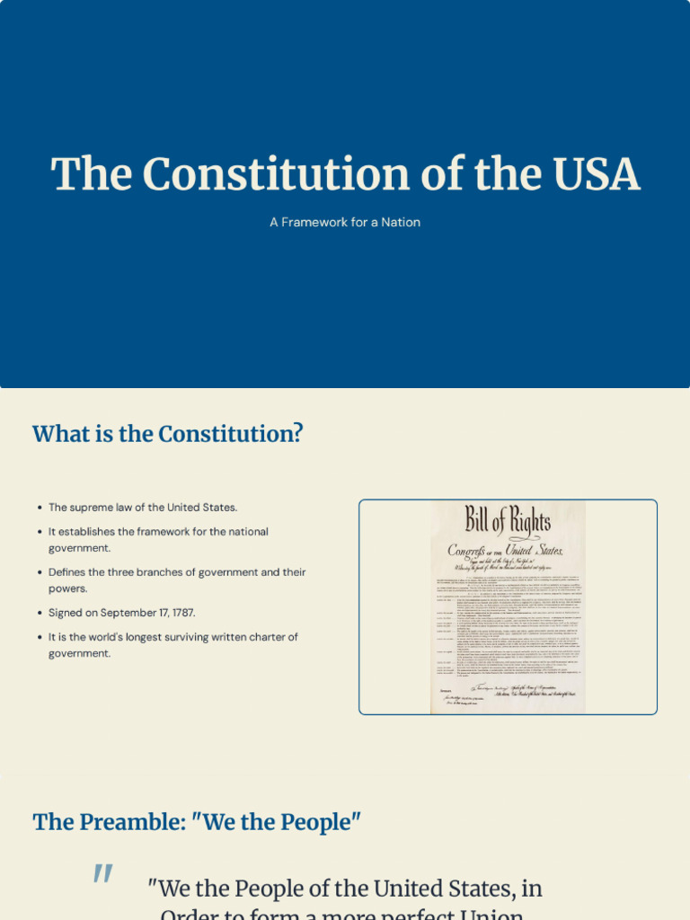 The US Constitution | PDF