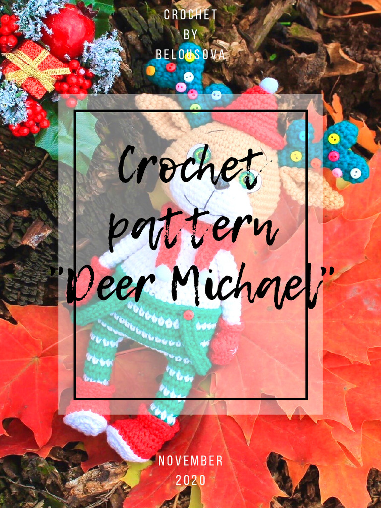 Free Crochet Pattern for Deer Michael | PDF | Crochet | Knitting