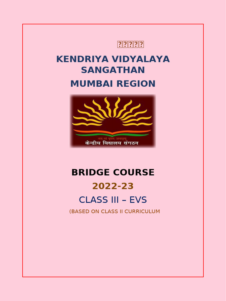 EVS Bridge Course Class III Modules | PDF | Worship | Foods