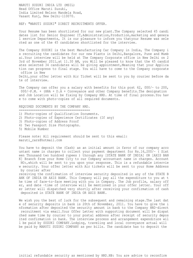 Maruti Suzuki India LTD (Msil) | PDF | Business