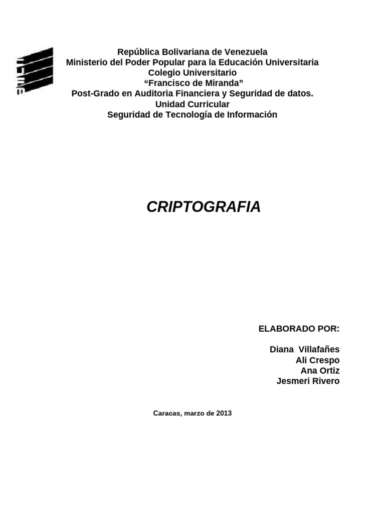 criptografia | PDF | Criptografía de clave pública | Criptografía