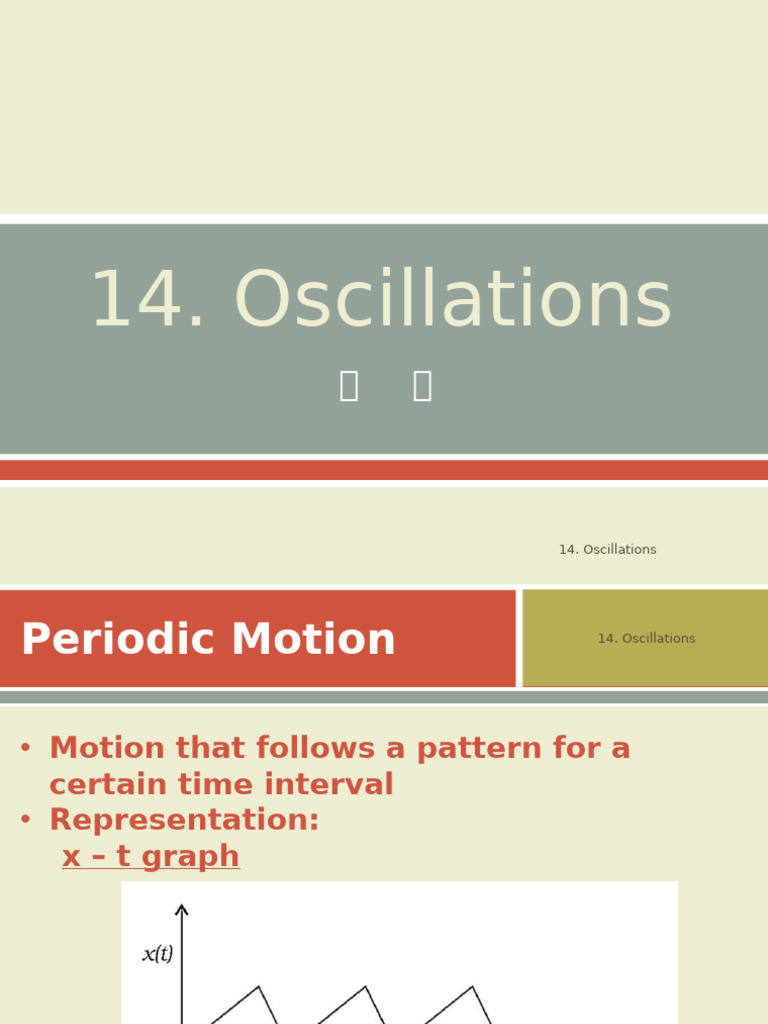 Oscillation s | PDF | Oscillation | Physics