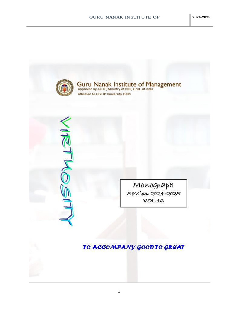 Final Monograph (1) | PDF | Behavioral Economics | World Trade Organization