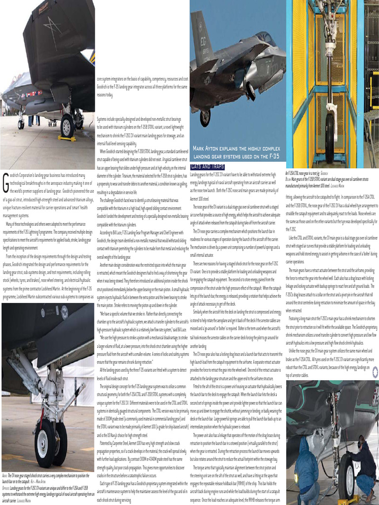 F-35 Landing Gear Innovations Explained | PDF | Lockheed Martin F 35 ...