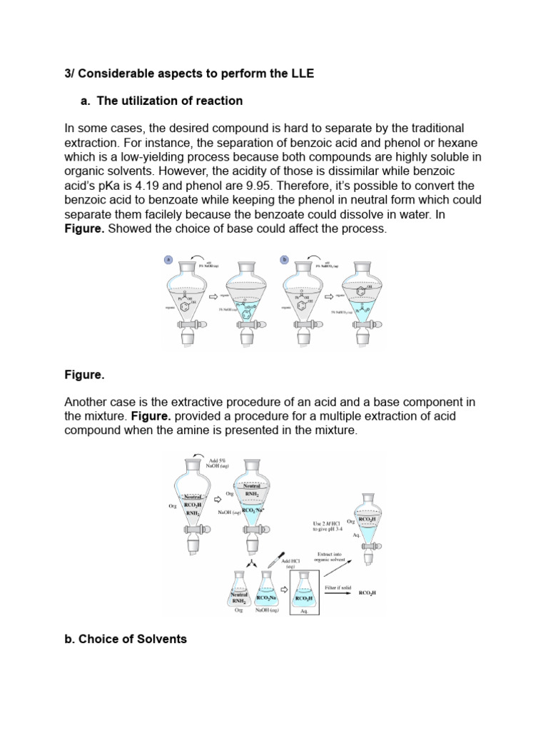 Key Techniques for Liquid-Liquid Extraction | PDF | Solvent | Solubility