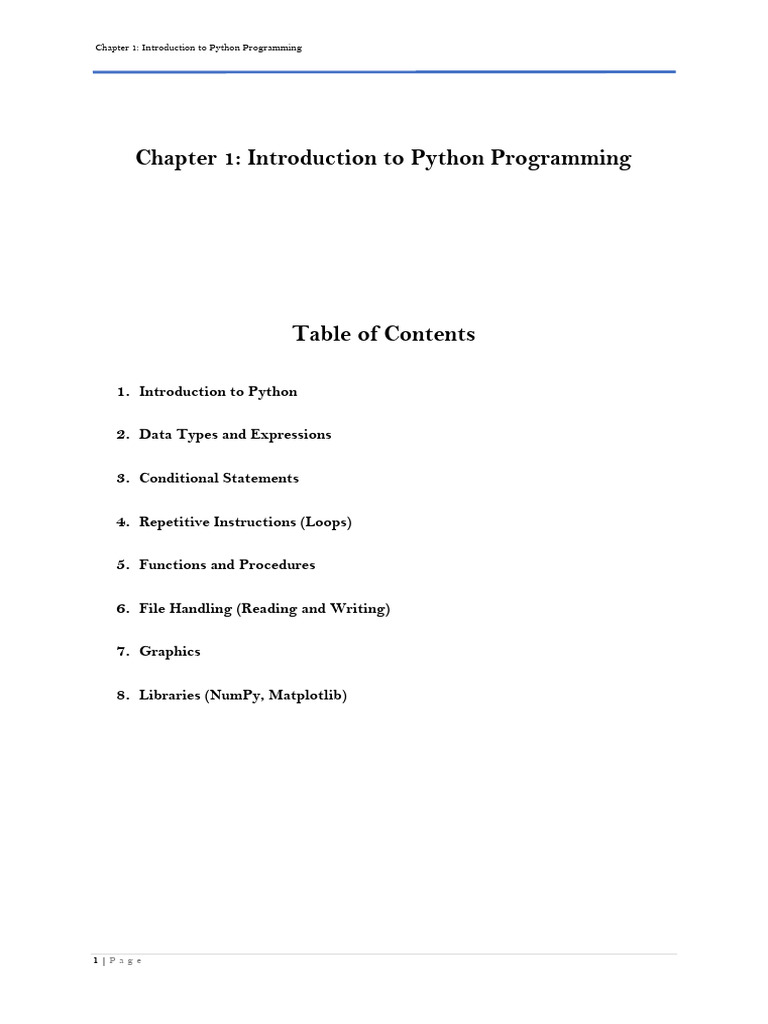 Chapter 1 Master | PDF | Python (Programming Language) | Data Type