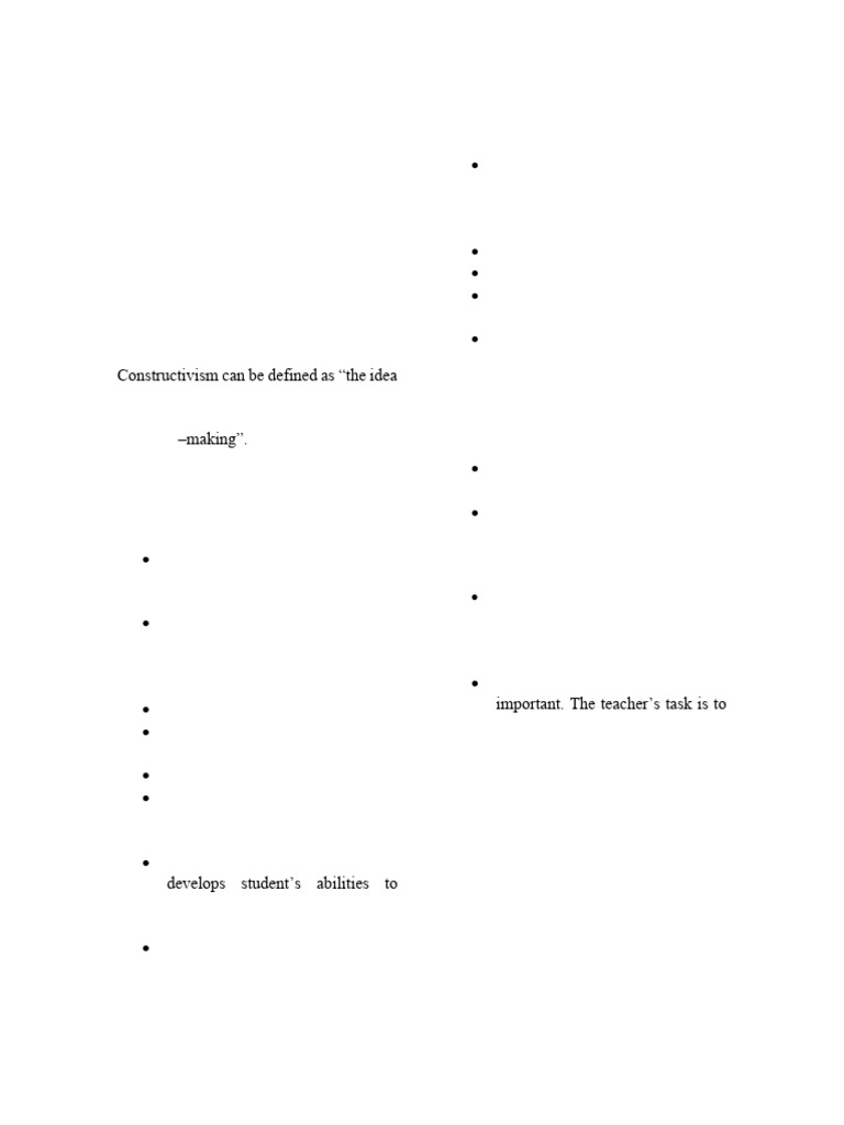 Constructivism in A Foregin Language Learning | PDF | Constructivism ...