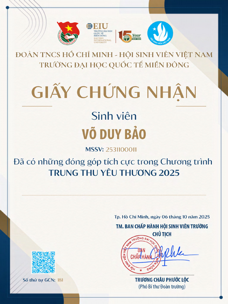 181 - 2025 - GCN Trung Thu Yêu Thương 2025 | PDF