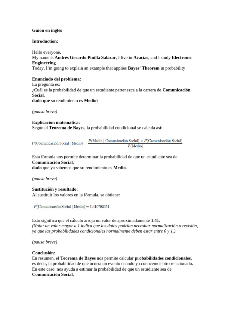 Guion_Andrés Gerardo Pinilla Salazar | PDF