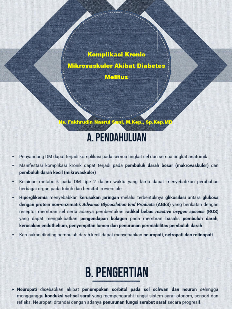 Komplikasi Mikrovaskuler Diabetes Melitus | PDF