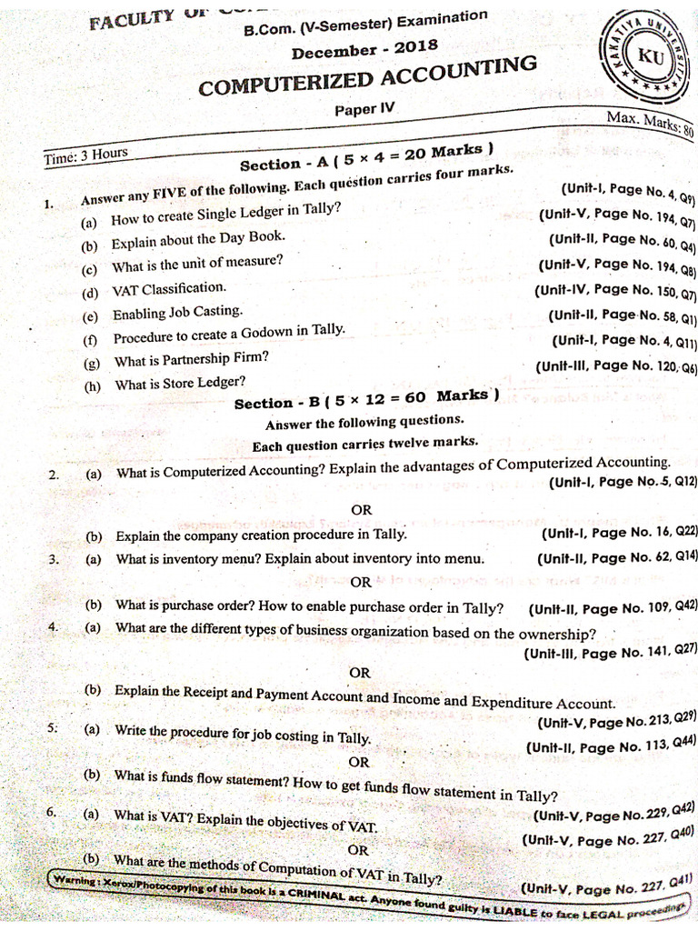 Computerised Accounting | PDF