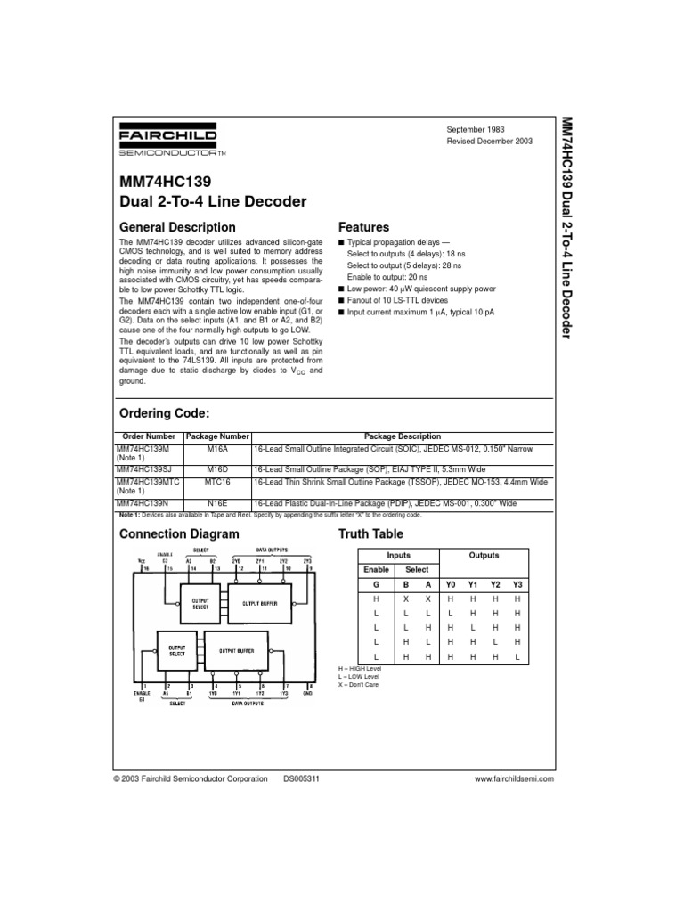 74HC139 | Electrical Circuits | Electrical Engineering