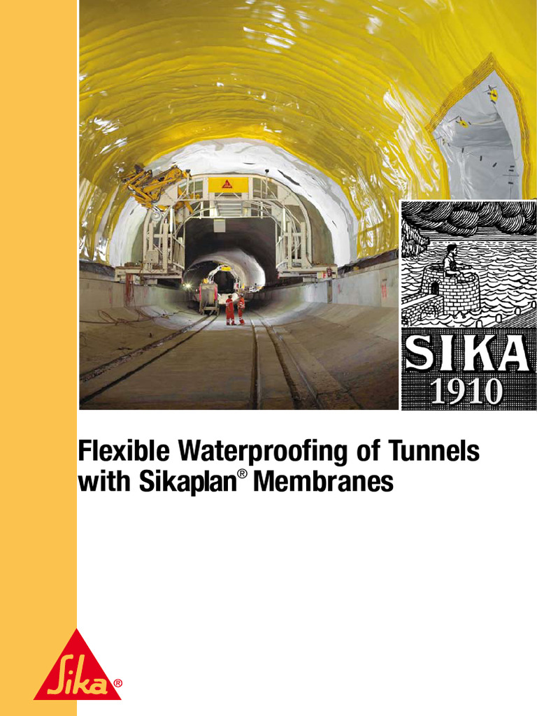 Tunnel Waterproofing with Sikaplan Membranes | PDF | Tunnel | Water