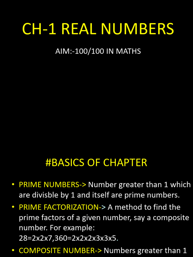 Real Numbers: Prime Factors & HCF/LCM | PDF