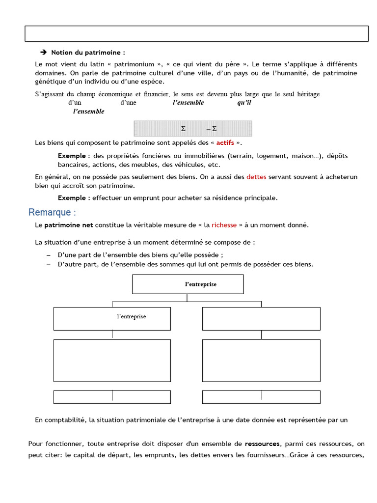 Comprendre le Bilan d'Entreprise | PDF | Bilan comptable | Capitaux propres