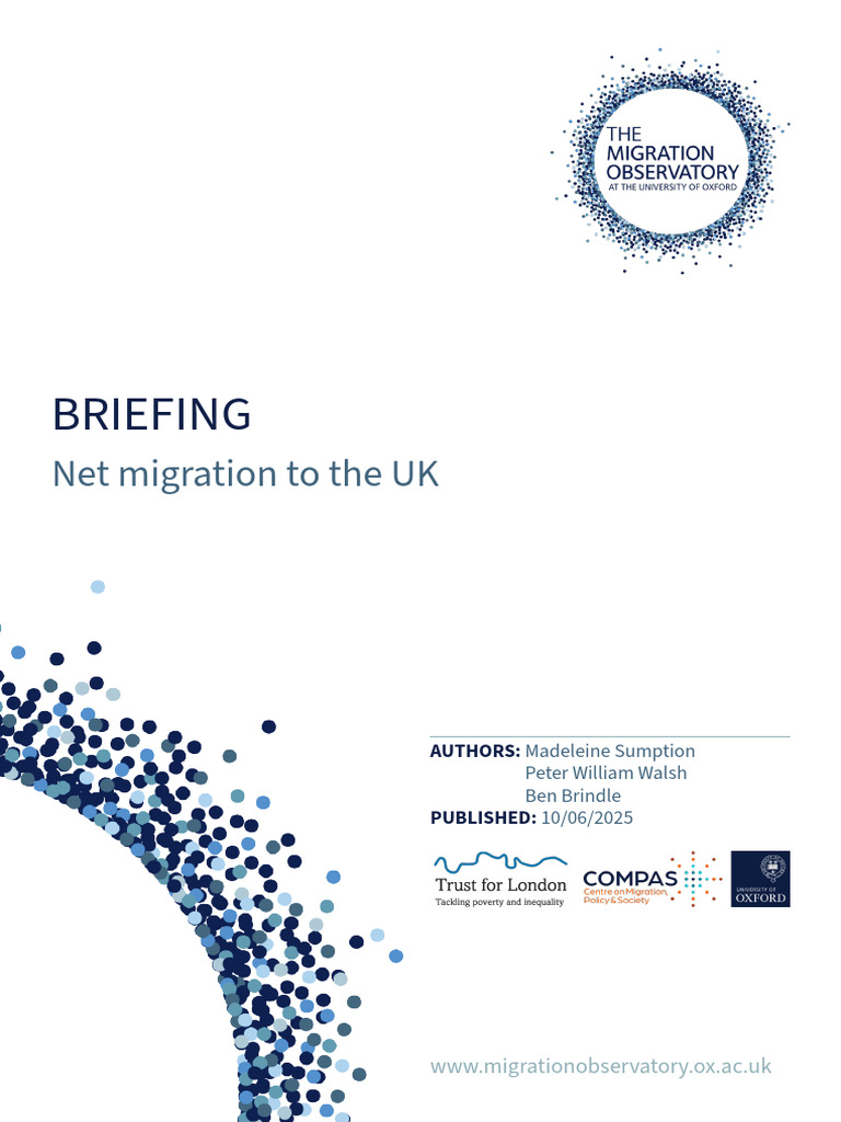 UK Net Migration Trends Post-Brexit | PDF | Human Migration | Immigration