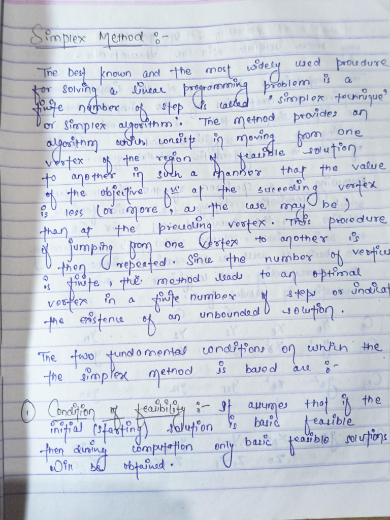 Simplex Method | PDF