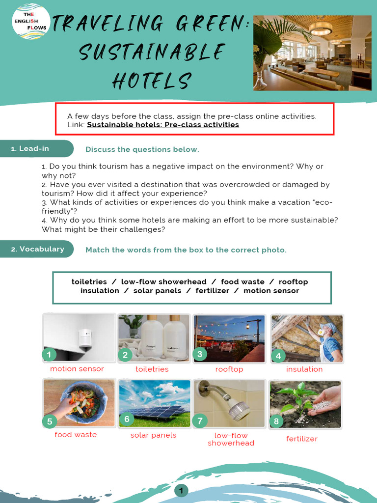 Eco-Friendly Tourism and Hotels Guide | PDF | Waste | Waste Management