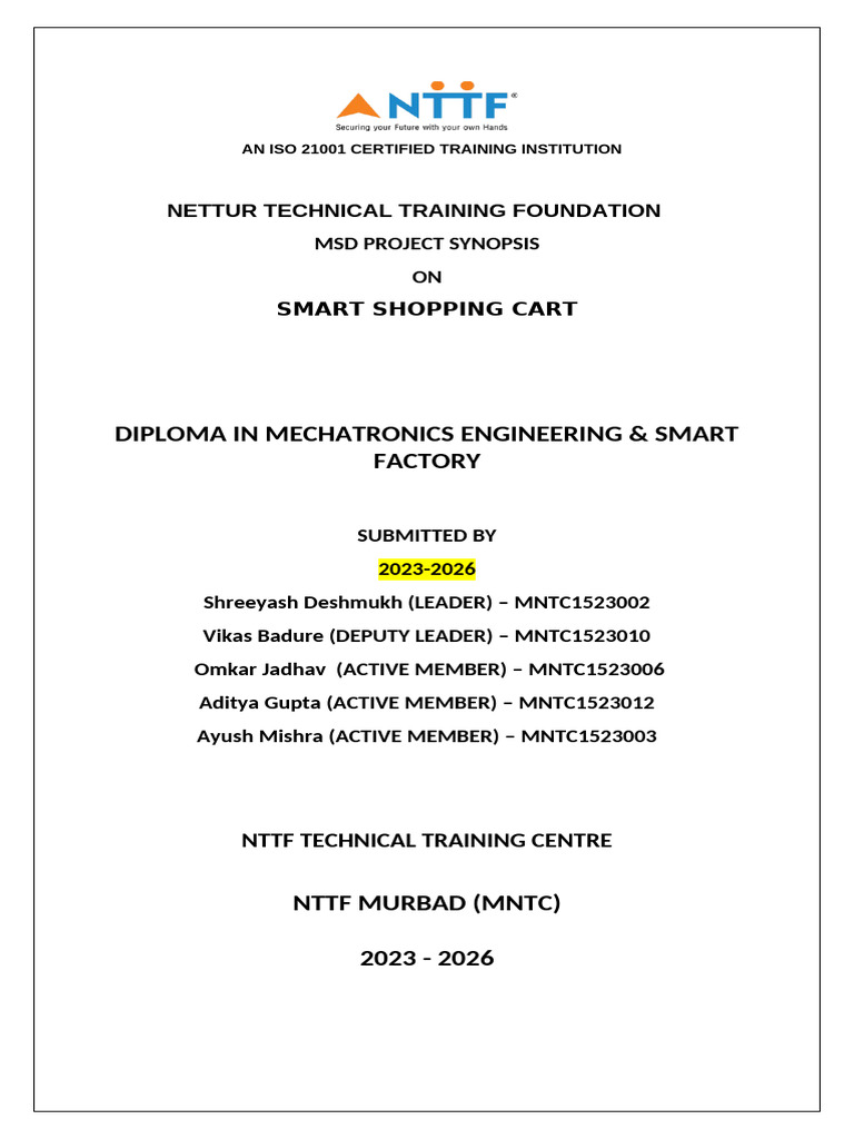 SMART SHOPPING CART FINAL | PDF | Power Supply | Arduino