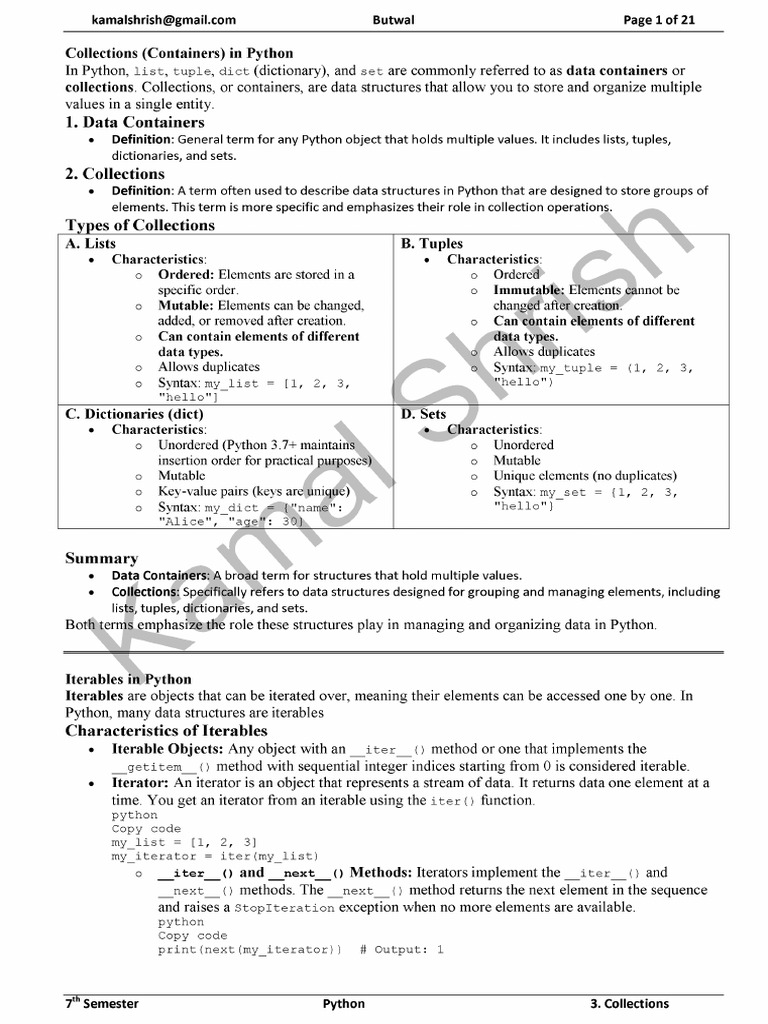 Unit 3. Collections | PDF