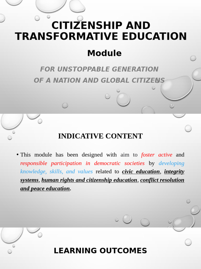 Citizenship and State-Building Education | PDF | State (Polity ...