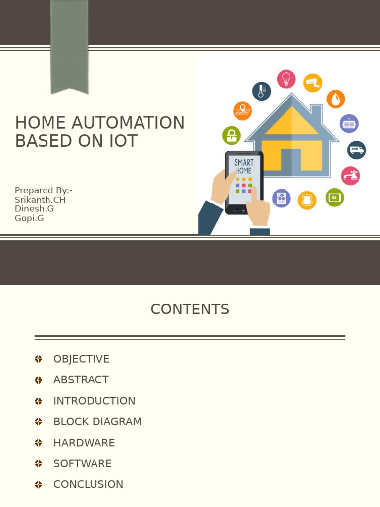Iot Based On Home Automation | PDF | Home Automation | Arduino
