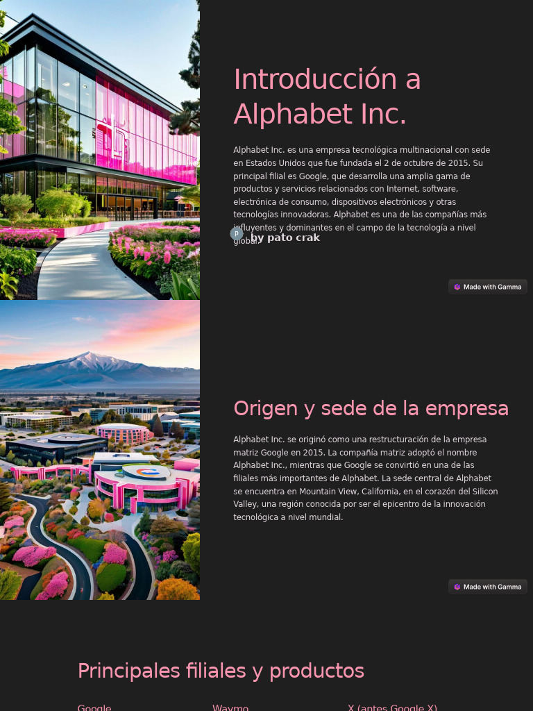 Alphabet Inc.: Innovación y Estructura Accionaria | PDF | Alphabet Inc ...