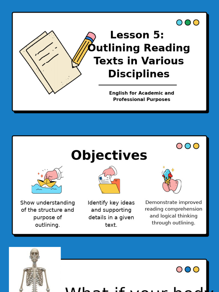 Outlining | PDF | Skeleton | Musculoskeletal System