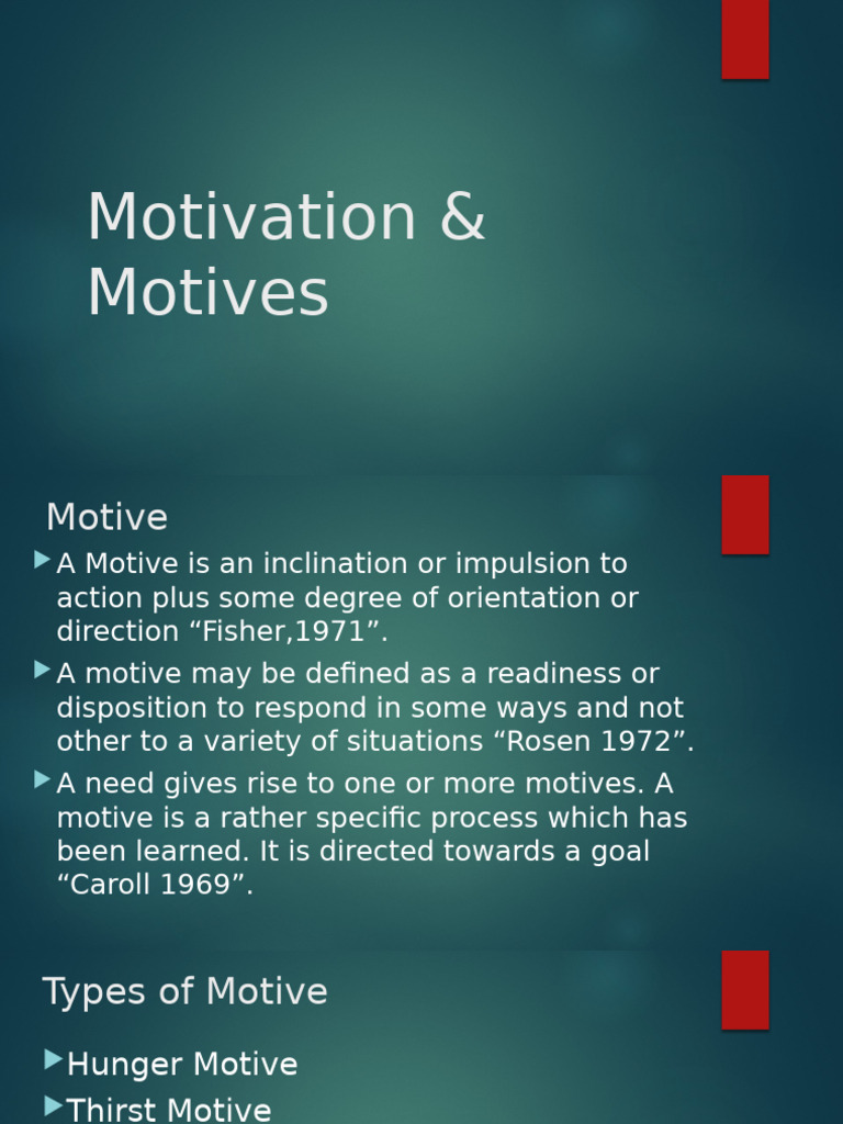 Understanding Human Motives and Needs | PDF | Self Actualization ...