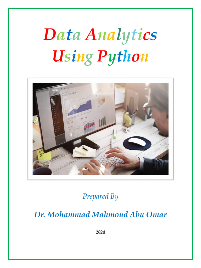Data Analytics Using Python DR Mohammad Abu Omar | PDF | Predictive Analytics | Analytics