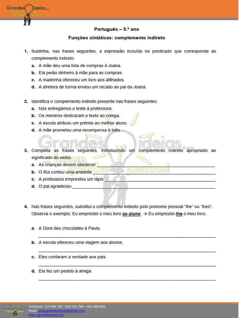 #PT5 - Completo Indireto | PDF