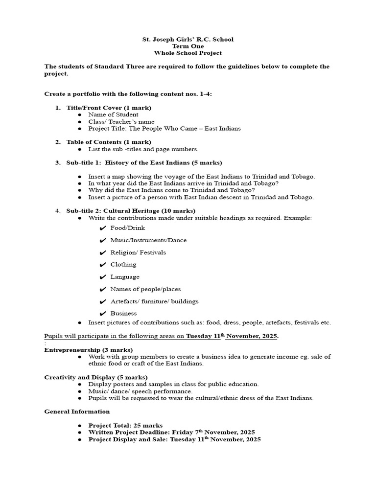 Std 3 Term 1 Project | PDF