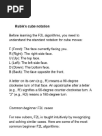 Understanding Rubik's Cube Notation | PDF | Recreational Mathematics ...