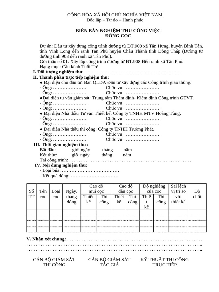 Mau Bien Ban Dong Coc | PDF