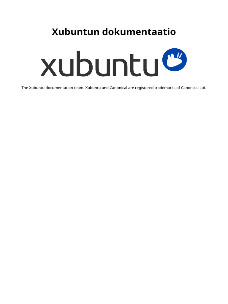 Xubuntu Documentation A4 | PDF