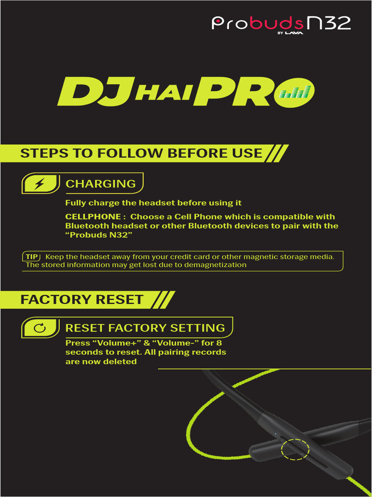 Probuds n32 User Manual | PDF | Bluetooth | Computing