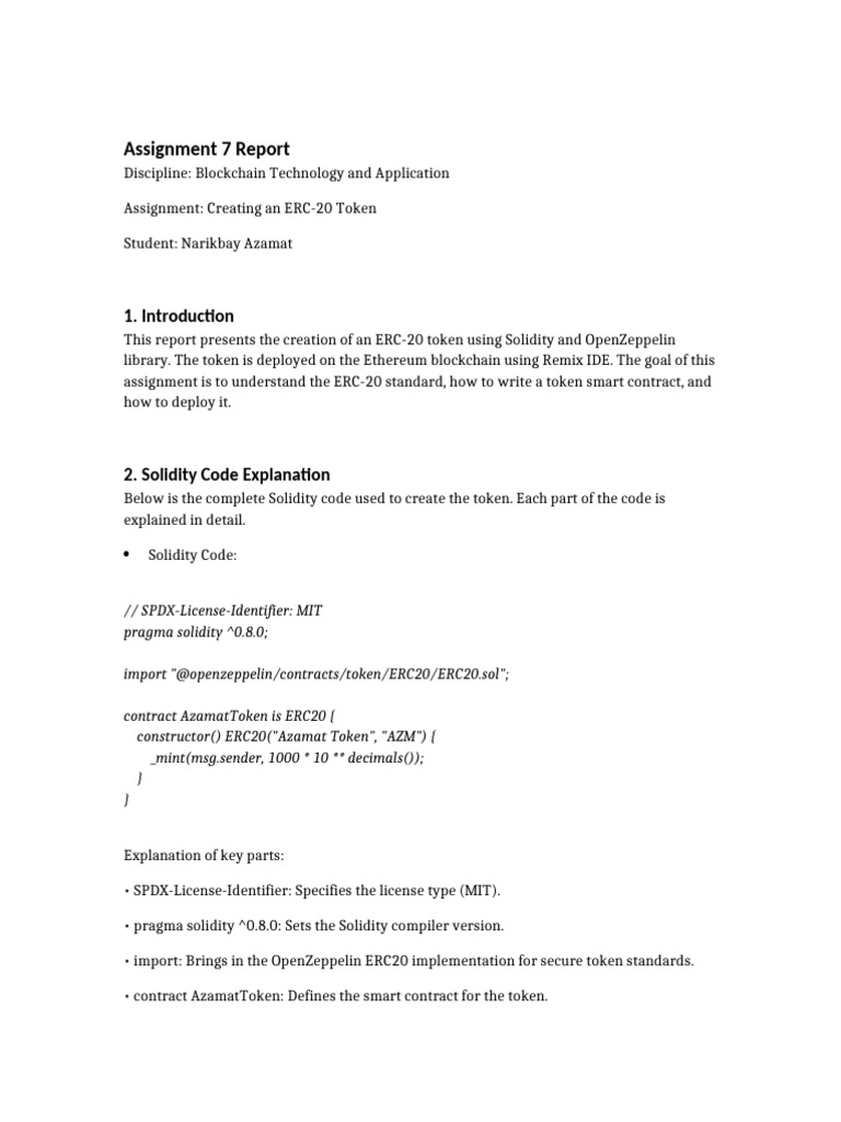 Assignment7 Report | PDF