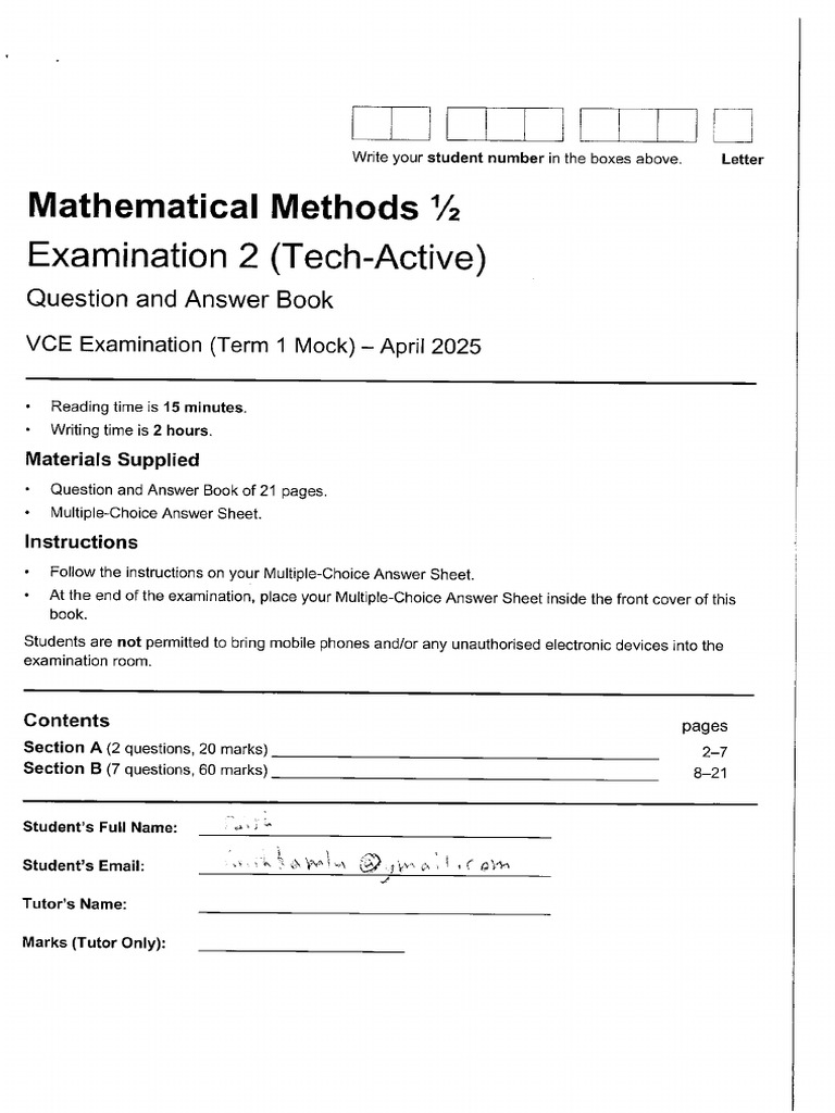 Saish Meth 12 E2-130016 Math Methods, Stats | PDF