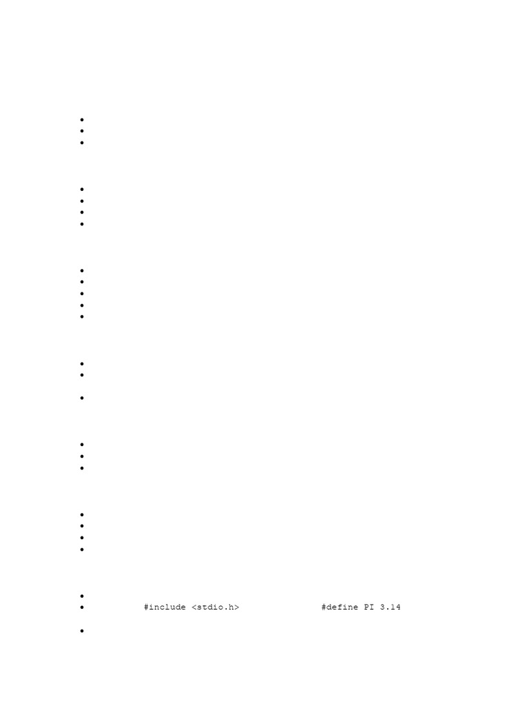 UNIT 1,2,3 2 Marks Important Key Points | PDF | C (Programming Language ...