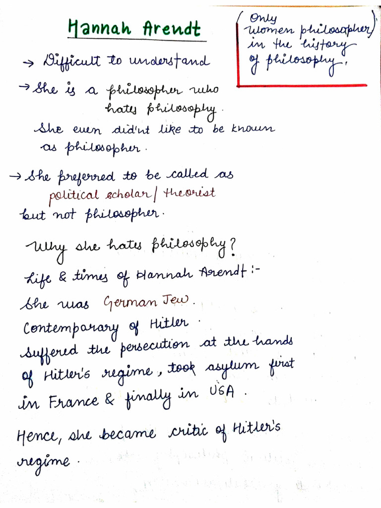 Hannah_Arendt(Compiled) | PDF
