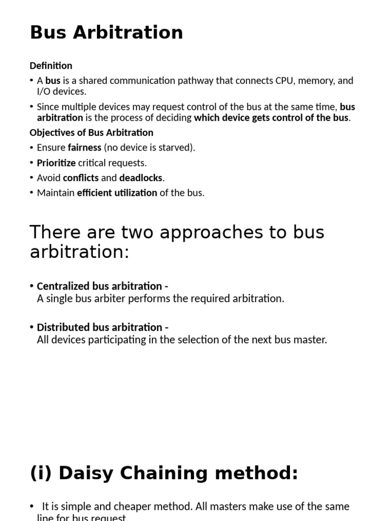 Bus Arbitation | PDF