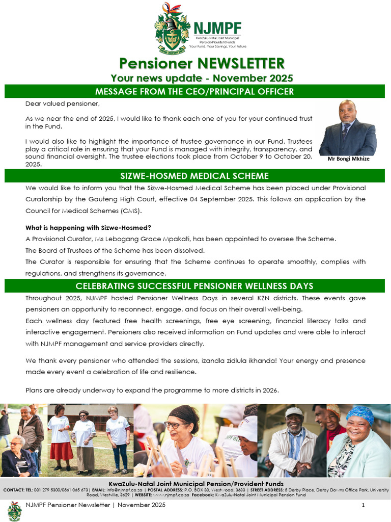 Pensioner Newsletter | PDF | Financial Services | Factor Income ...