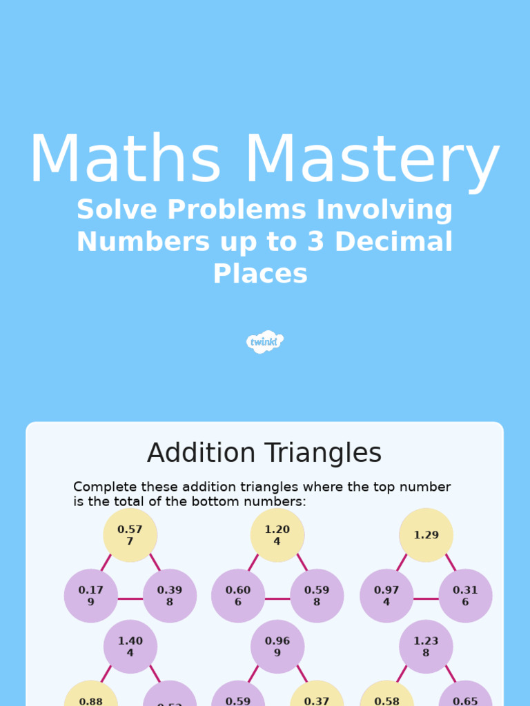 Za m 1748035590 Solve Problems Involving Numbers Up to 3 Decimal Places ...