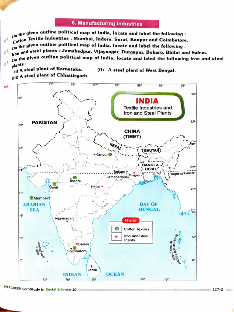Map of India's Manufacturing Industries | PDF | Nuclear Power | Power ...
