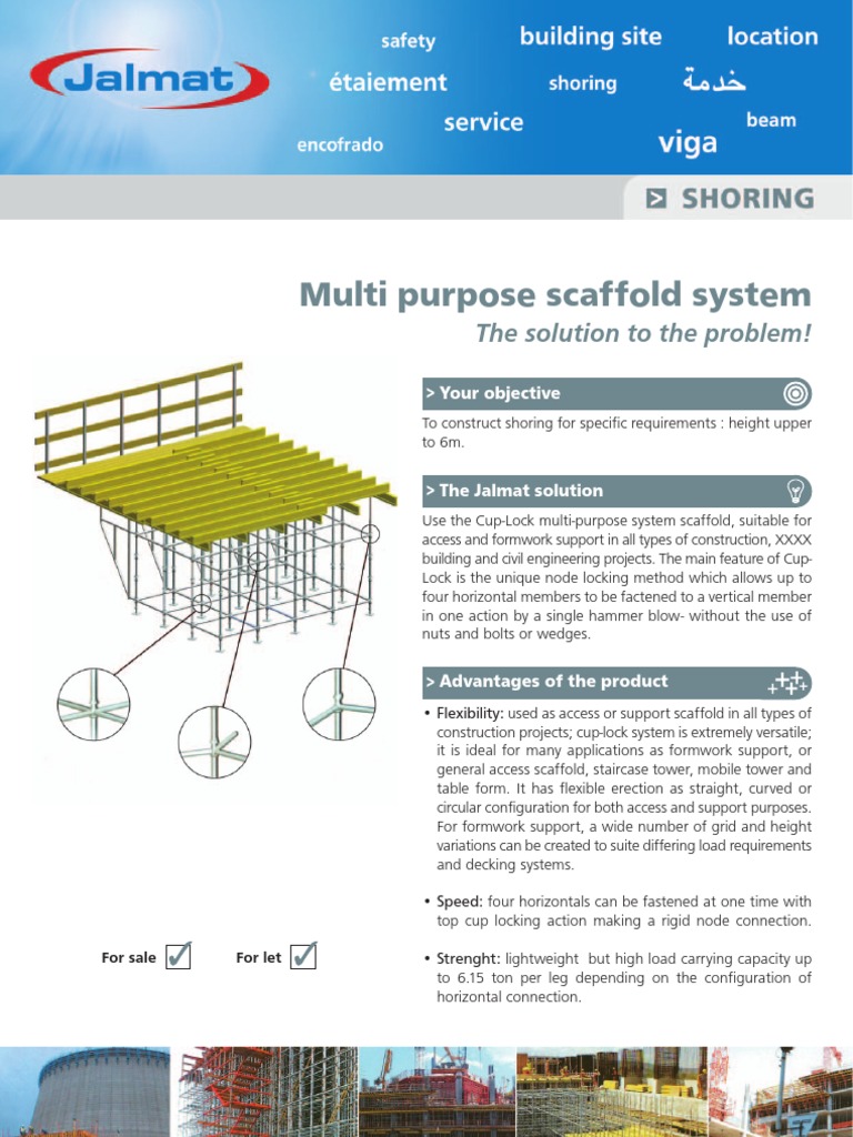 Cup Lock System | PDF | Scaffolding | Manufactured Goods