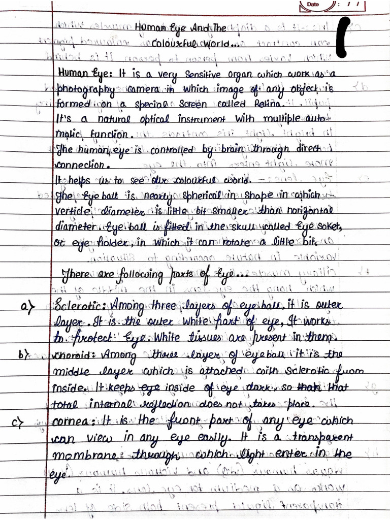 Eye & Defects of Vision | PDF