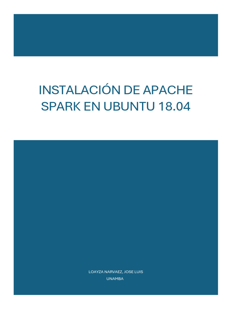Instalación de Apache Spark en Ubuntu 18 | PDF | Scala (Programming Language) | Apache Hadoop