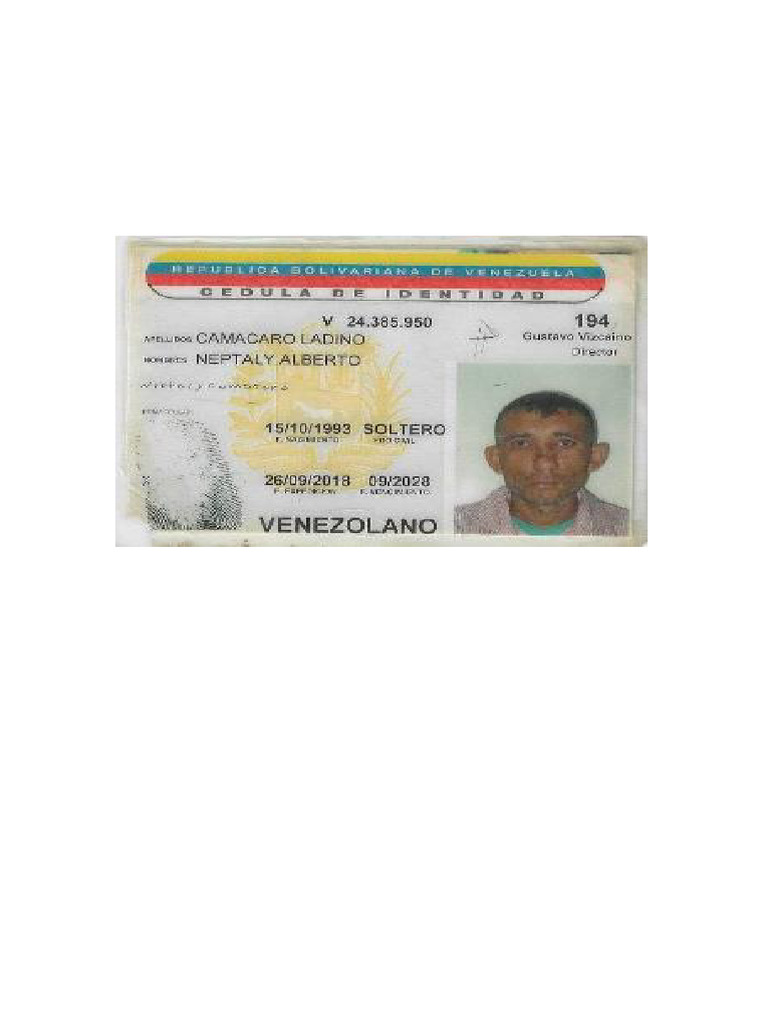 Oficial Camacaro Neptali | PDF