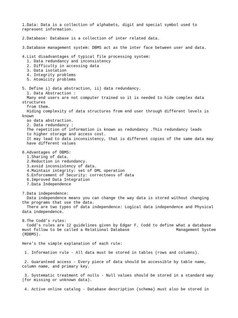 DBMS | PDF | Databases | Relational Database