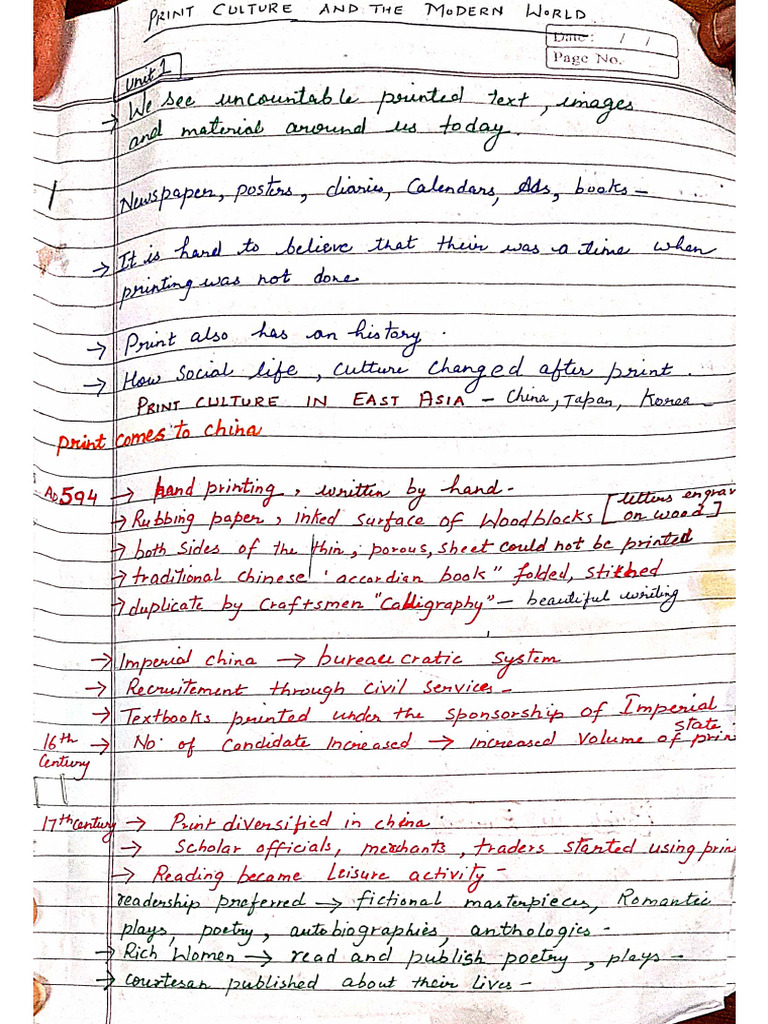 Print Culture Notes | PDF